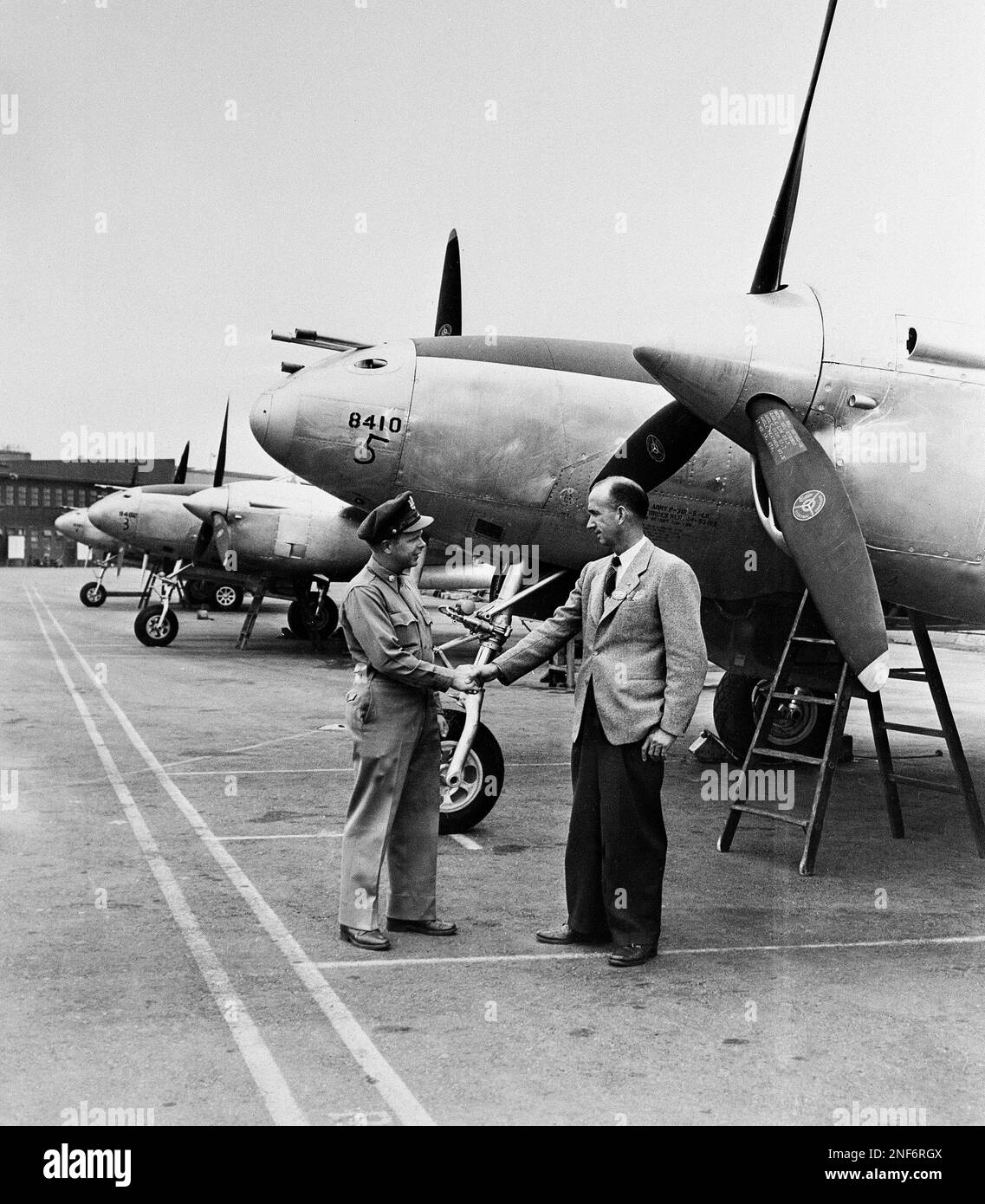 Maj. Richard I. Bong (left), America’s top ranking air ace with 40 ...