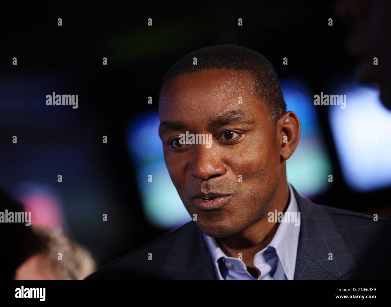 Isaiah Thomas appears on an episode of the Billy Packer television show ...