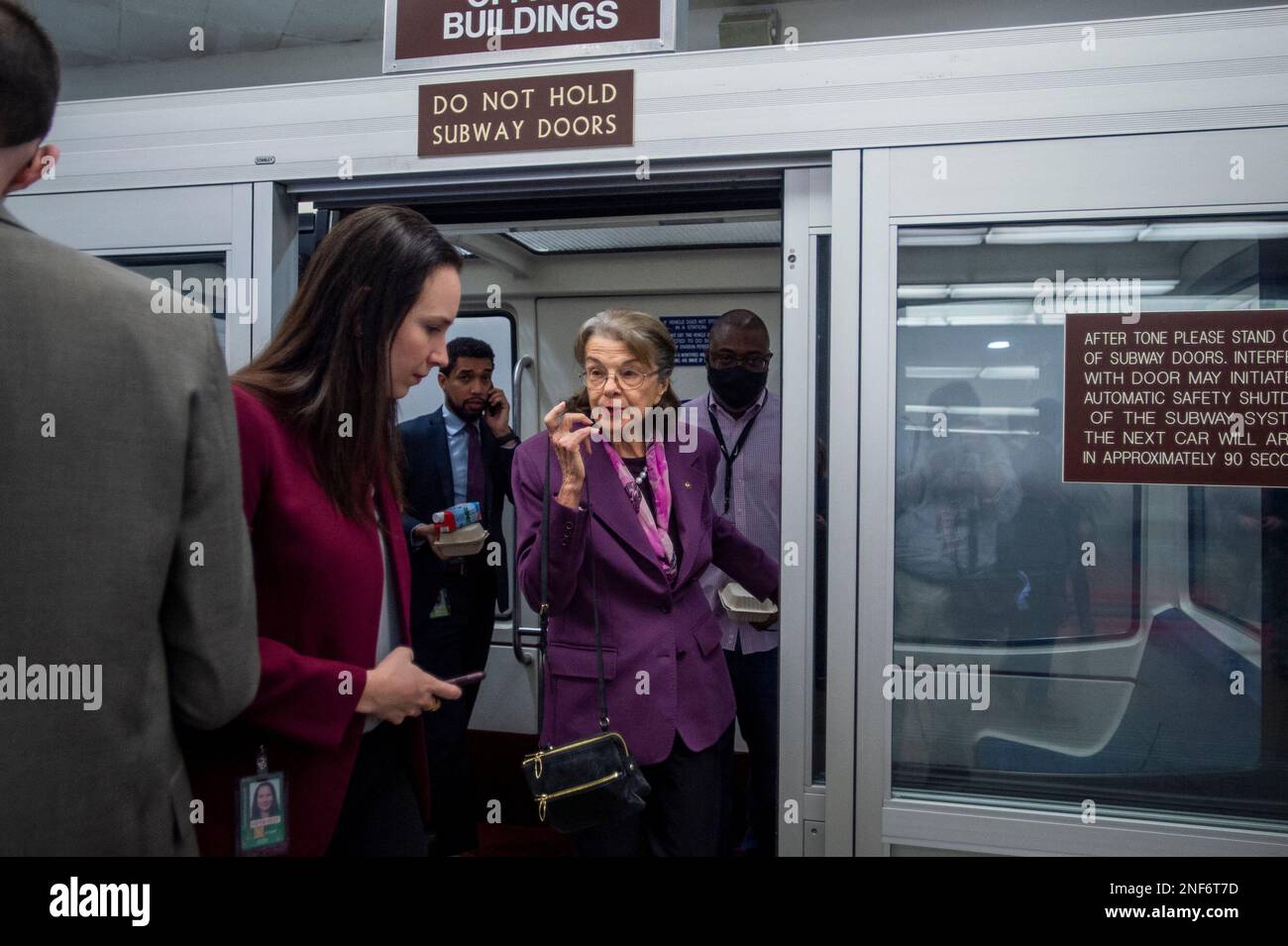 United States Senator Dianne Feinstein (Democrat of California) arrives ...