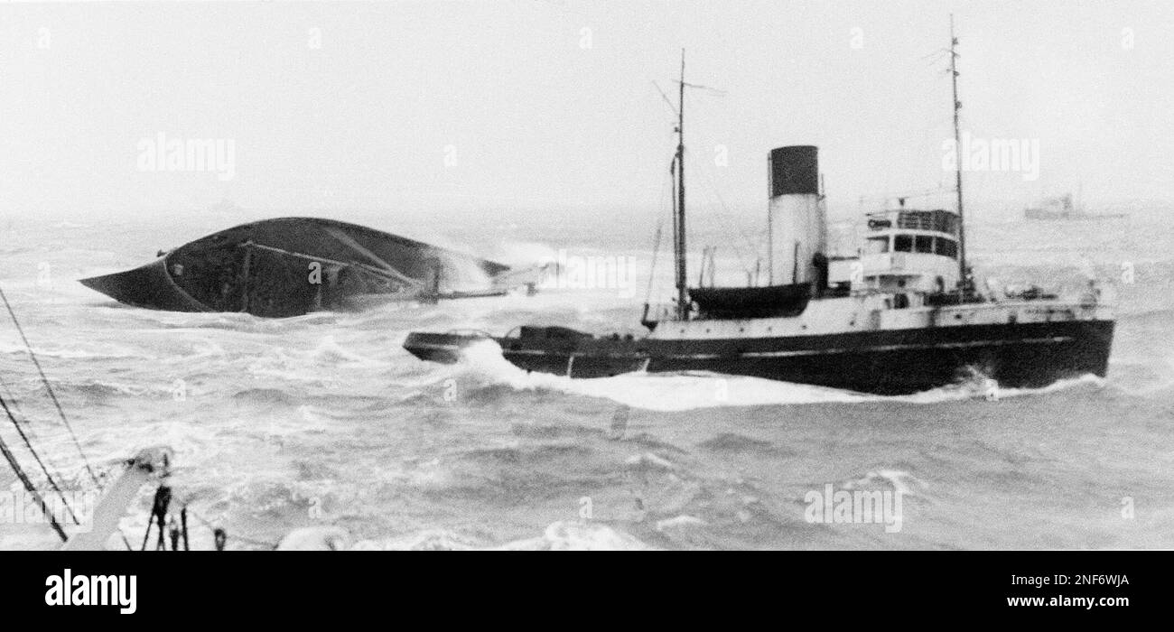 The end of the sea epic of the flying enterprises is shown in these ...