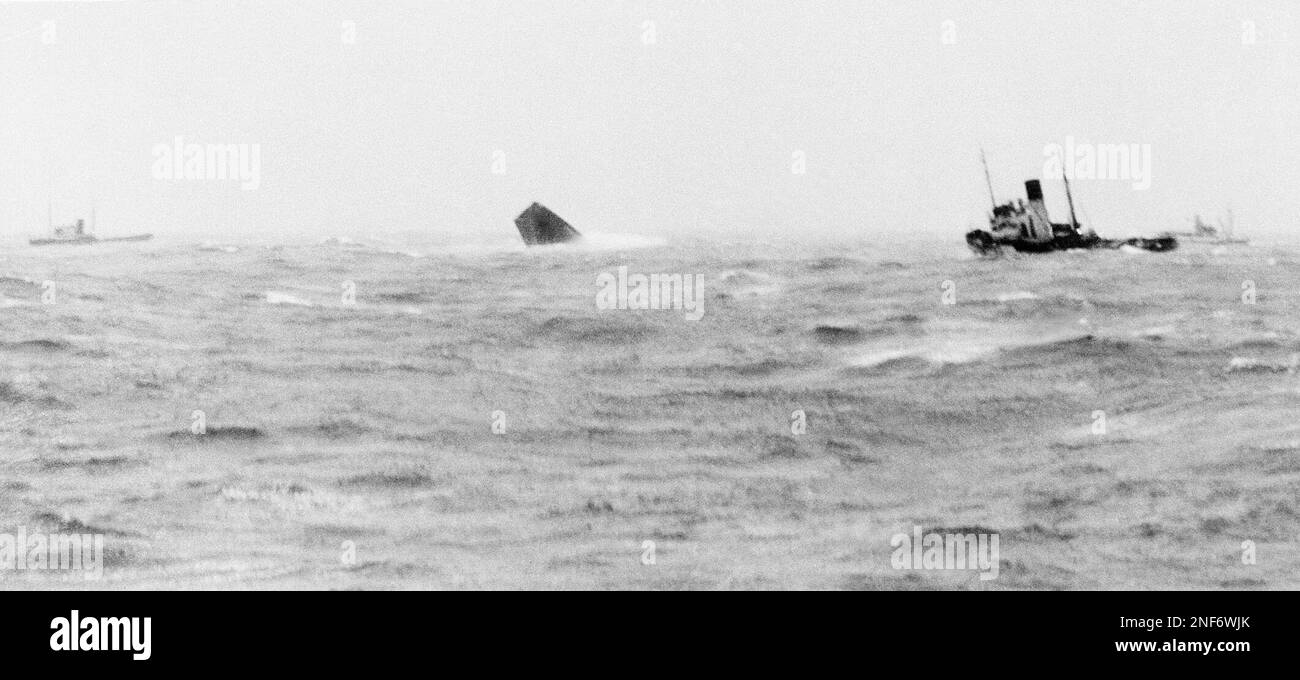 The end of the sea epic of the flying enterprises is shown in these ...