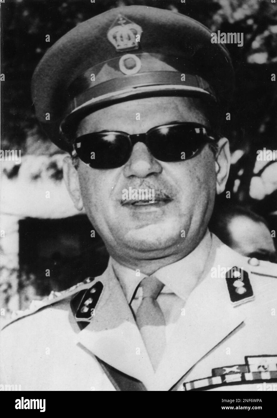 1967 portrait of Colonel George (Georgios) Papadopoulos, taken shortly ...