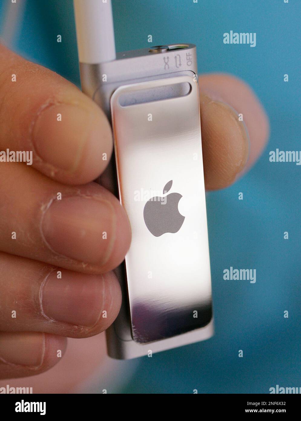 The new Apple iPod Shuffle is shown at an Apple store in Palo Alto ...