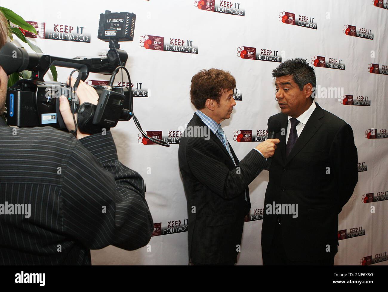 George Lopez (R) attends the National Kidney Foundation of Southern ...