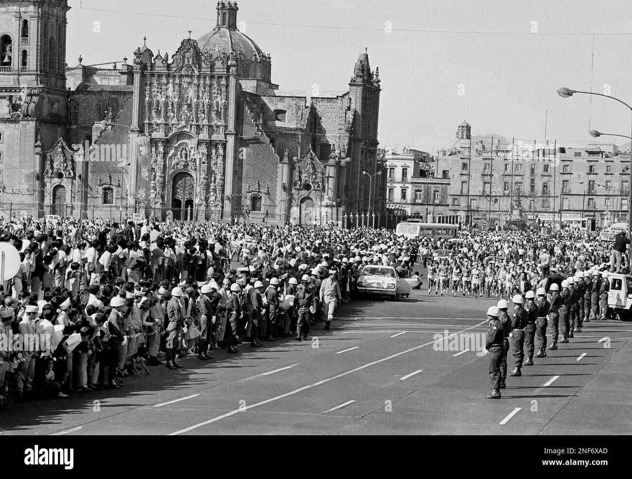 Passing between troops and spectators, lining Constitution Square, in ...