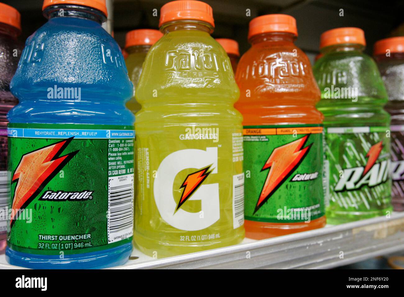 Gatorade drinks on display at JJ&F Market in in Palo Alto, Calif ...