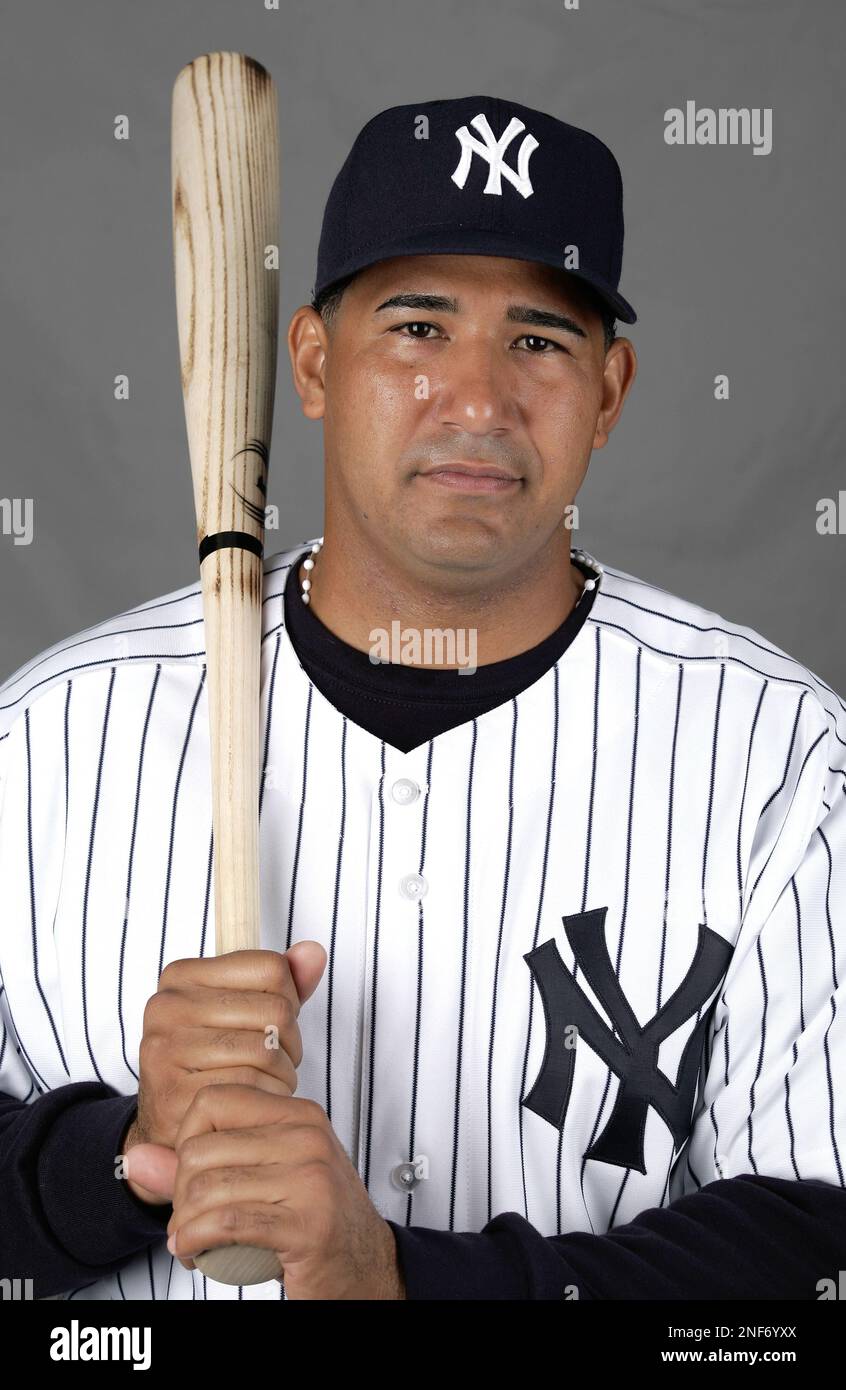 This is a 2009 photo of Jose Molina of the New York Yankees baseball ...