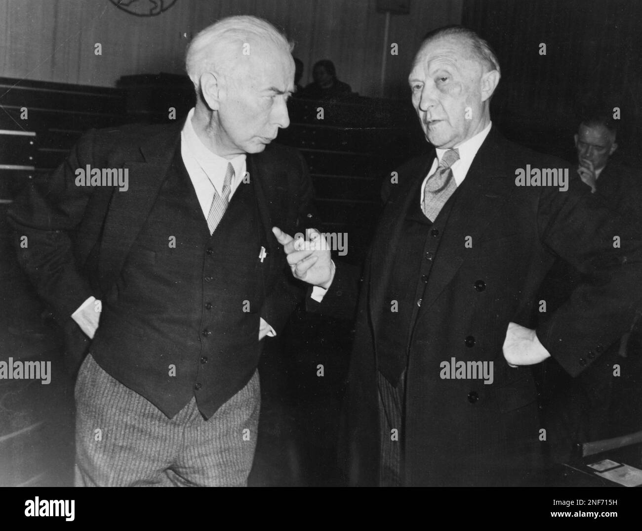 Theodor Heuss, first president of the Federal Republic of Germany ...