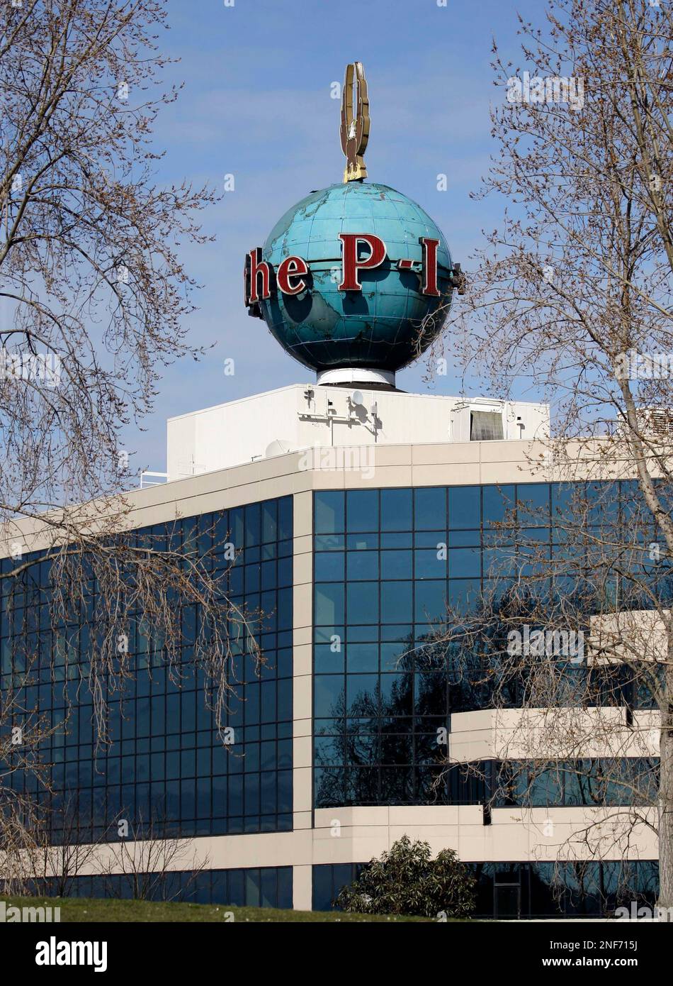 The iconic globe of the Seattle Post-Intelligencer is seen atop the ...