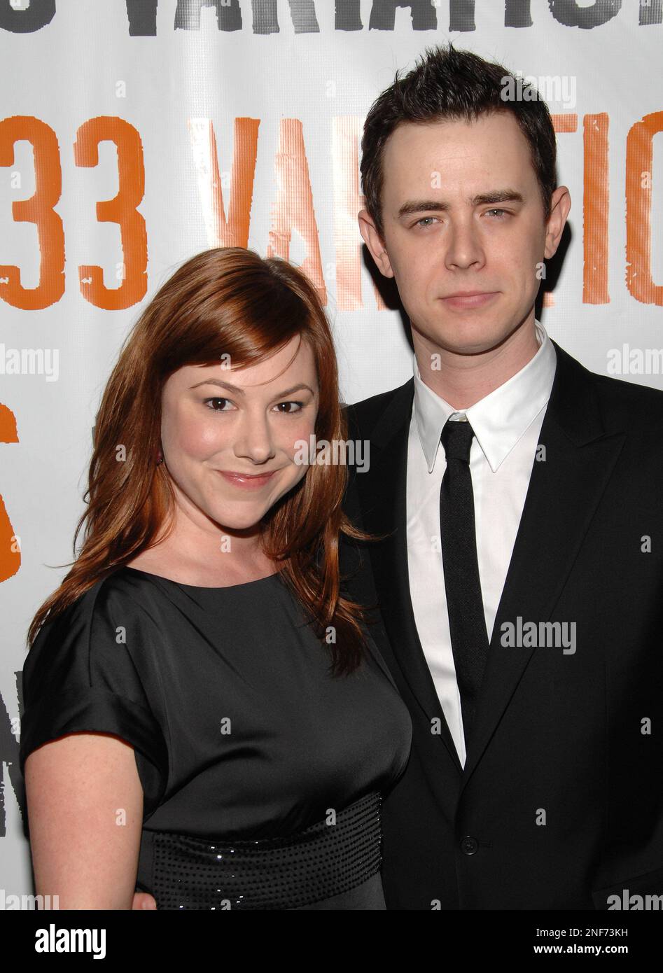 Actor Colin Hanks and girlfriend Samantha Bryant attend the after party ...