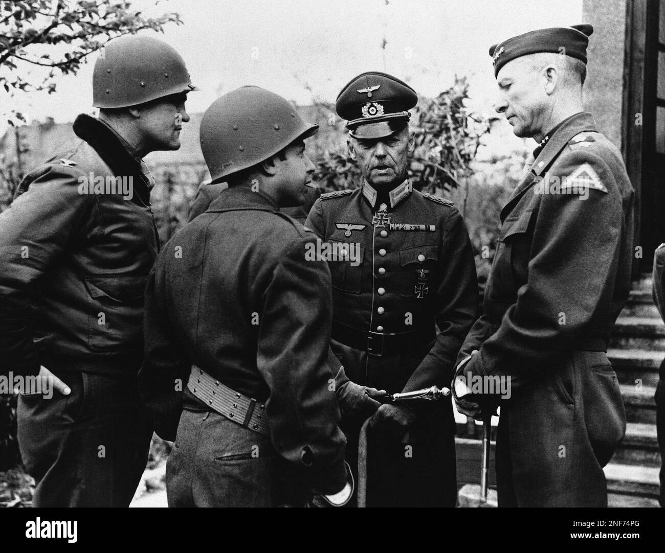 Scene from "the True Glory," General Dwight D. Eisenhower's film report ...
