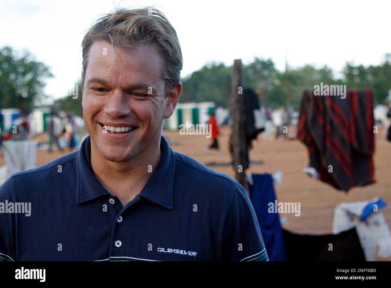 Actor Matt Damon visits the South African border town with Zimbabwe of ...