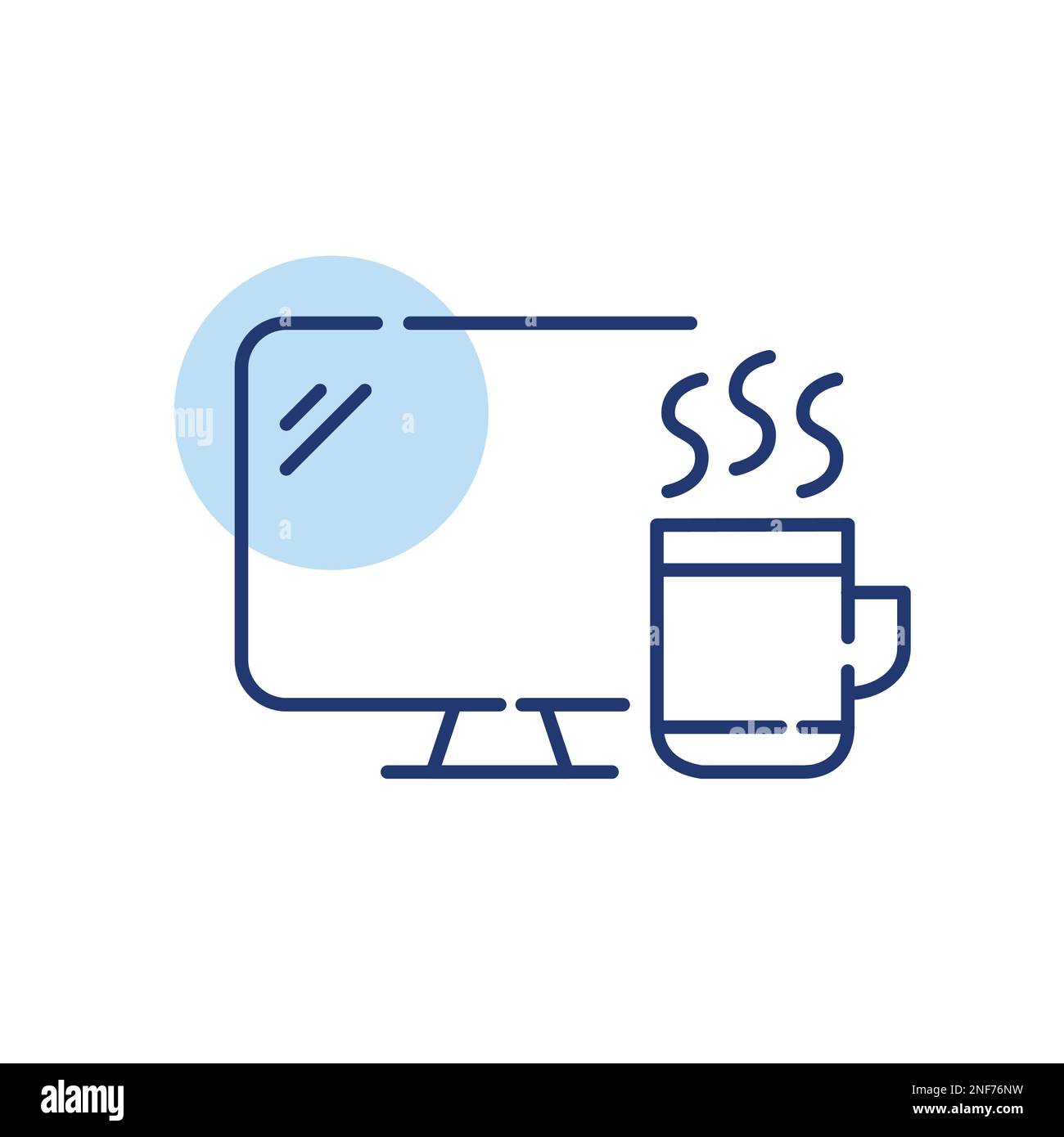 Work break horizontal Stock Vector Images - Alamy