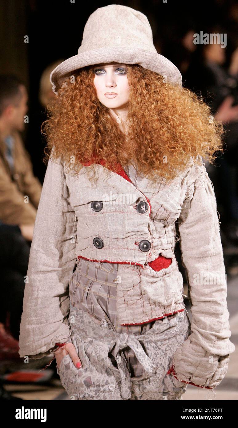 A model wears a creation for British fashion designer Vivienne Westwood ...