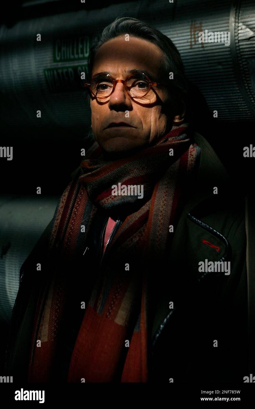 Actor Jeremy Irons poses for a picture in the alley next to the ...