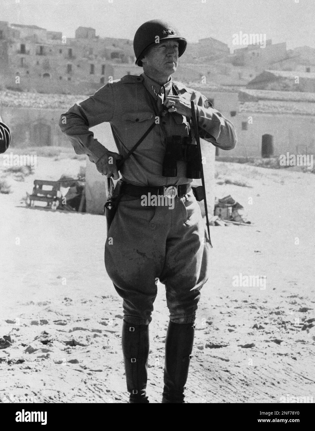 Lt. General George S. Patton, Jr. is shown in Sicily, Italy, July 26 ...