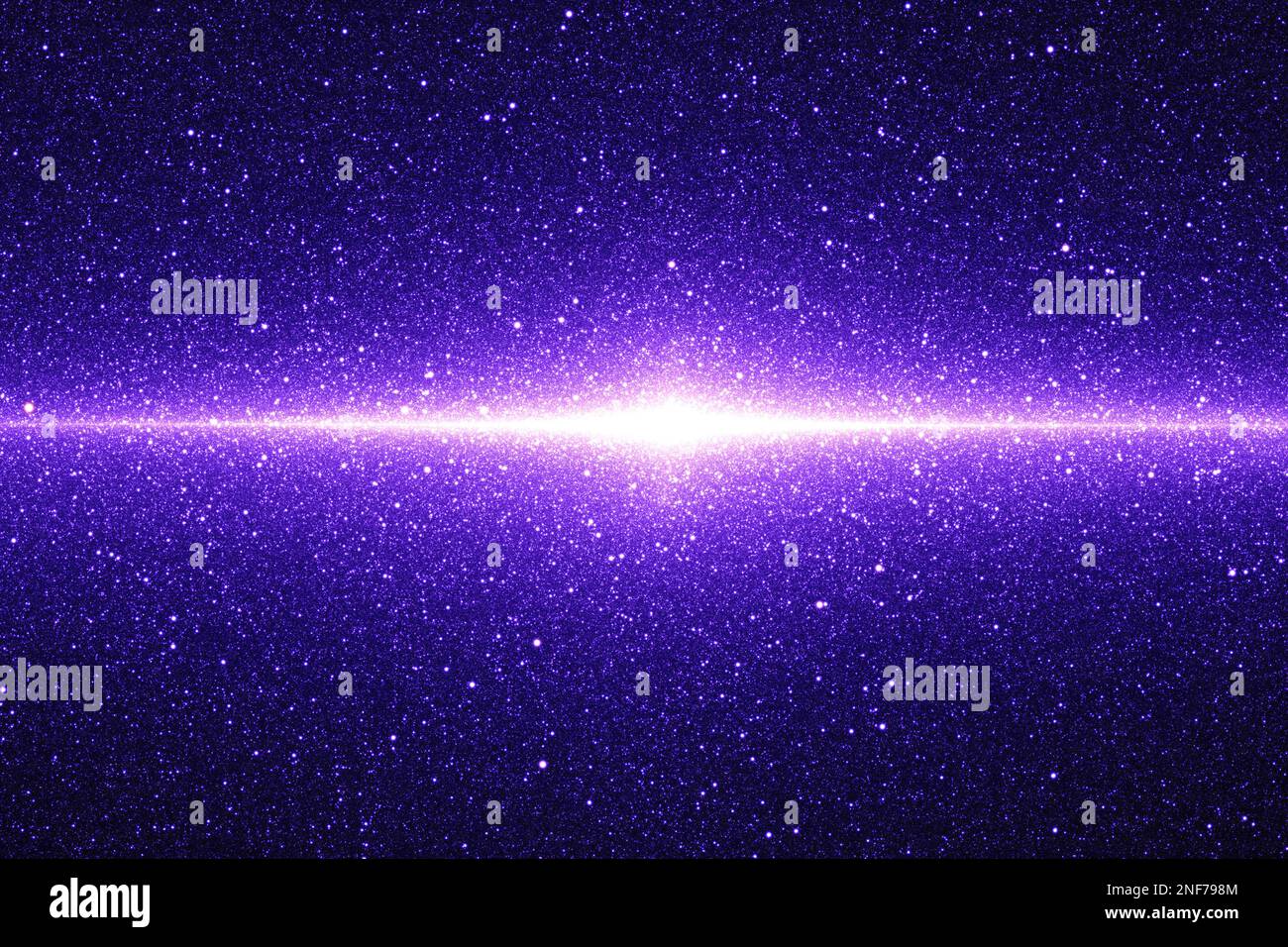 Side view of alien deep space galaxy. 3d illustration Stock Photo - Alamy