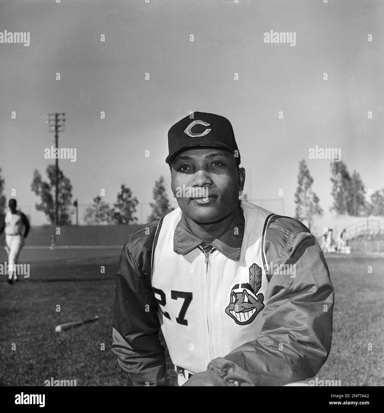 Leon Wagner, outfielder of the Cleveland Indians is shown, March 1965 ...