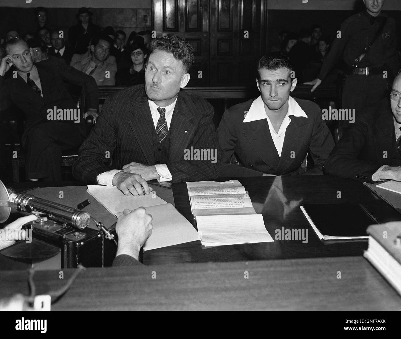 Dewitt Clinton Cook, right, 20-year-old mechanic, is on trial in Los ...