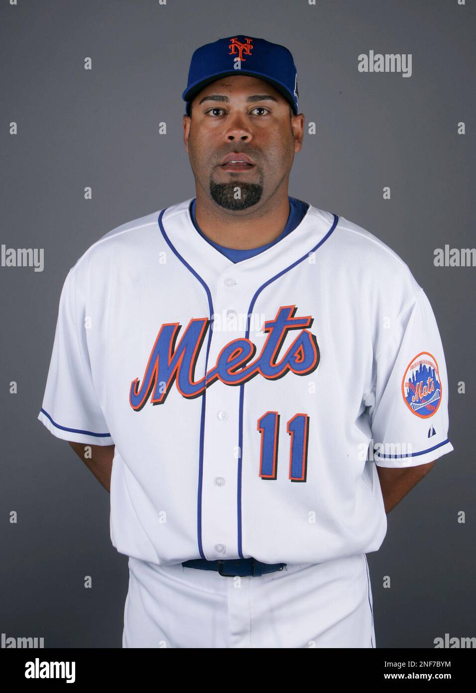 This is a 2009 photo of Ramon Castro of the New York Mets baseball team ...