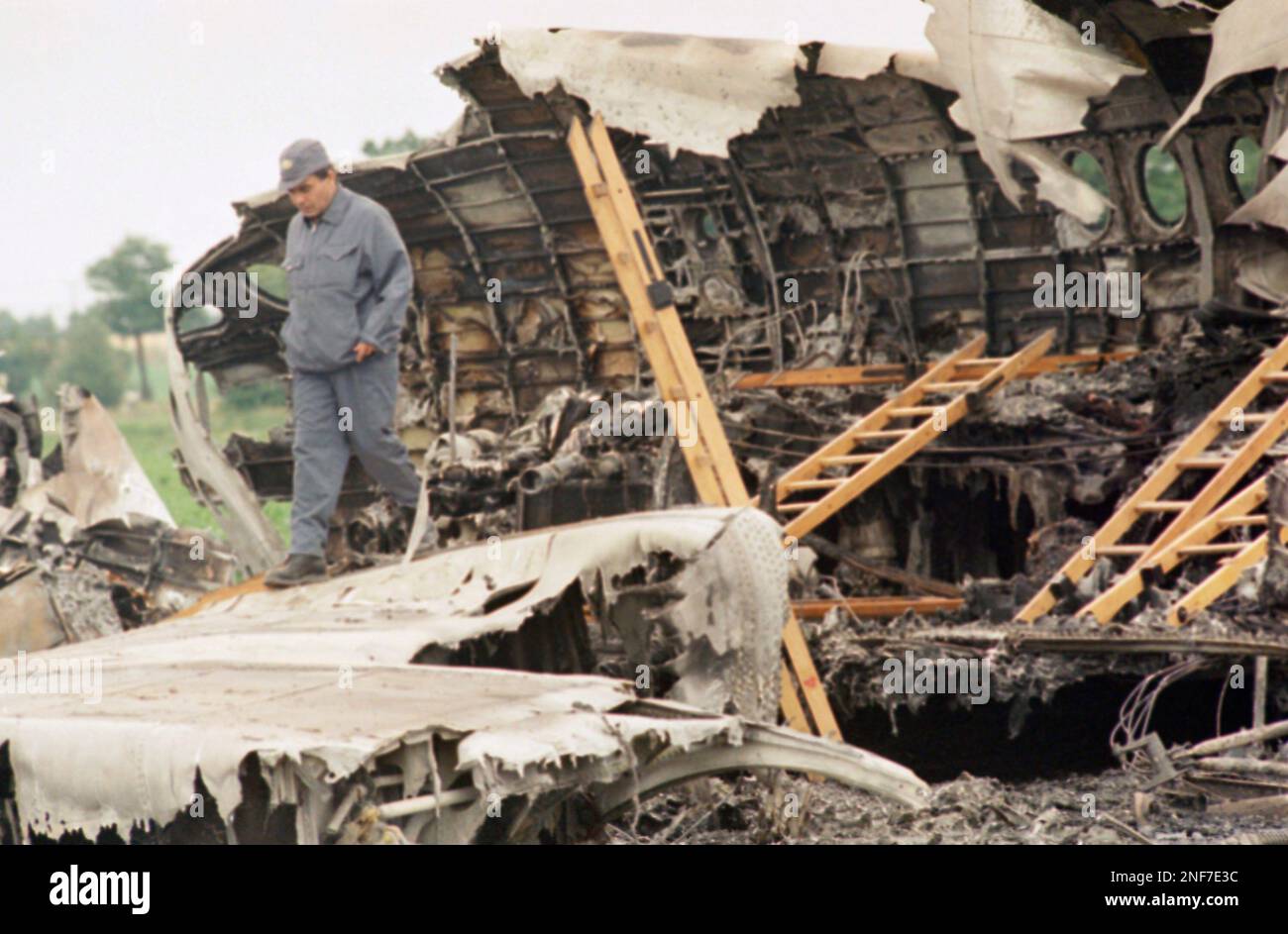 This is what remains of the passenger cabin of the East German ...