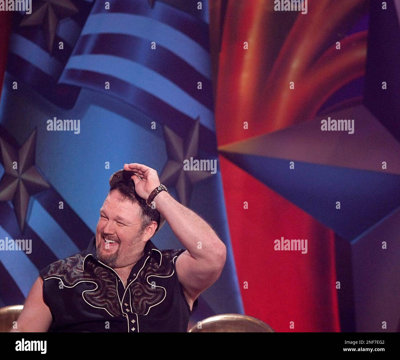 Comedian and roastee Larry the Cable Guy laughs during his Comedy ...