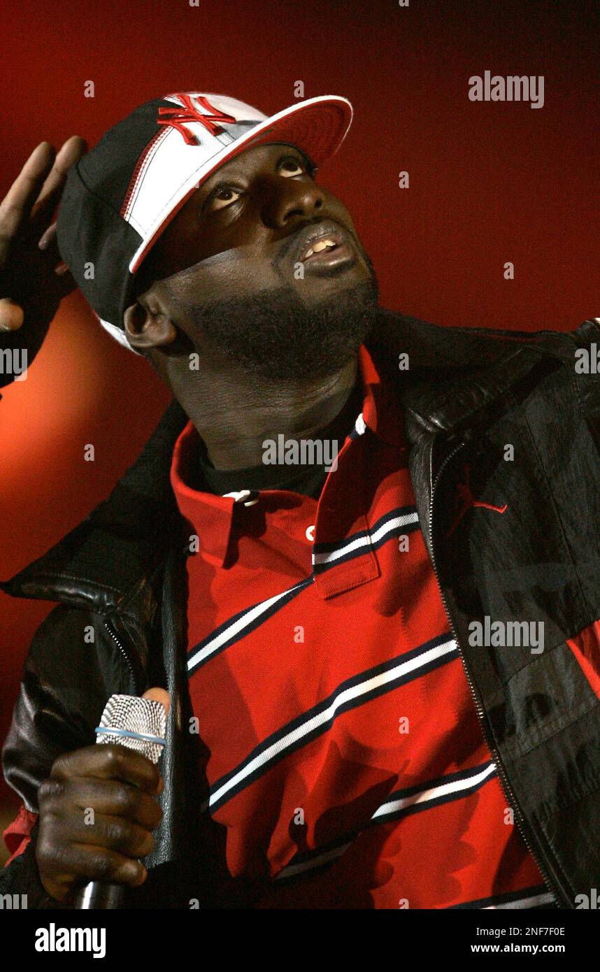 French Rapper Sefyu performs after receiving the award for Best Urban ...