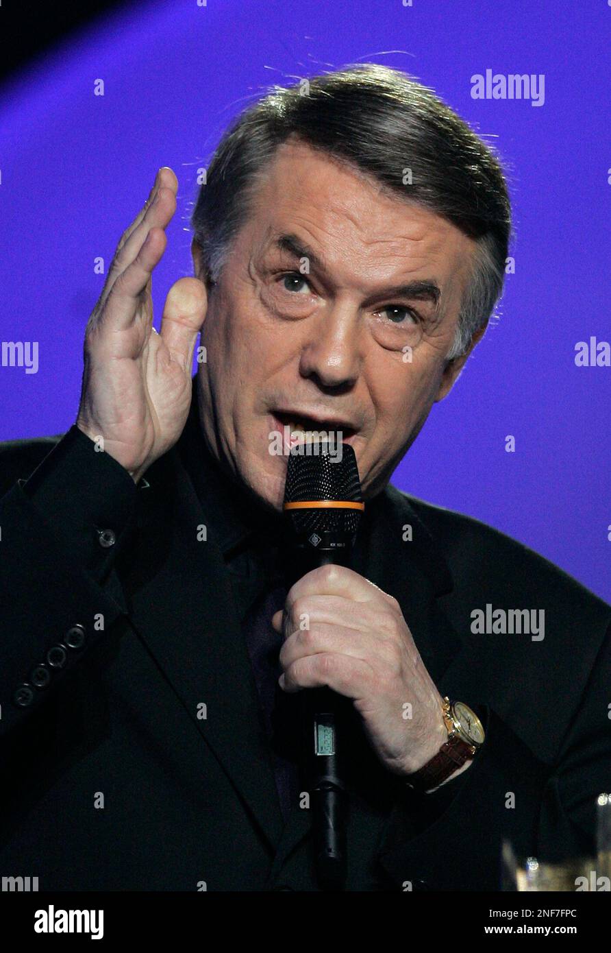 French singer Adamo is seen during the 24th Victoires de la Musique ...