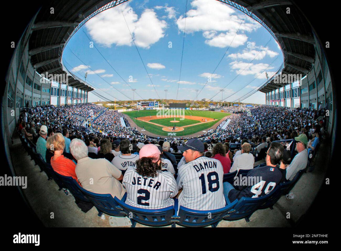 Baseball fans fill George M. Steinbrenner Field for a spring training ...