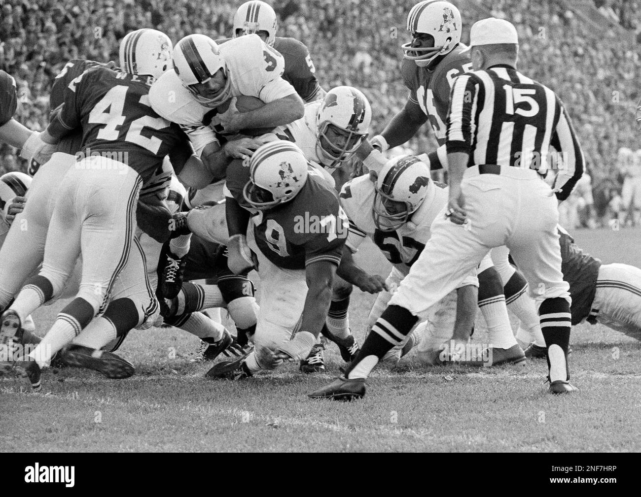 Buffalo Bills back Greg Jones (36) goes over the line for a touchdown ...