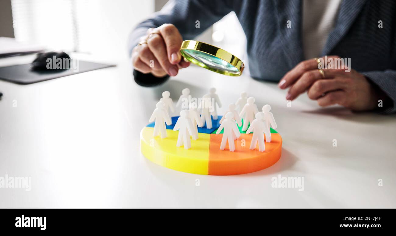 Segmentation Chart And Market Data. Customer Segment Stock Photo - Alamy