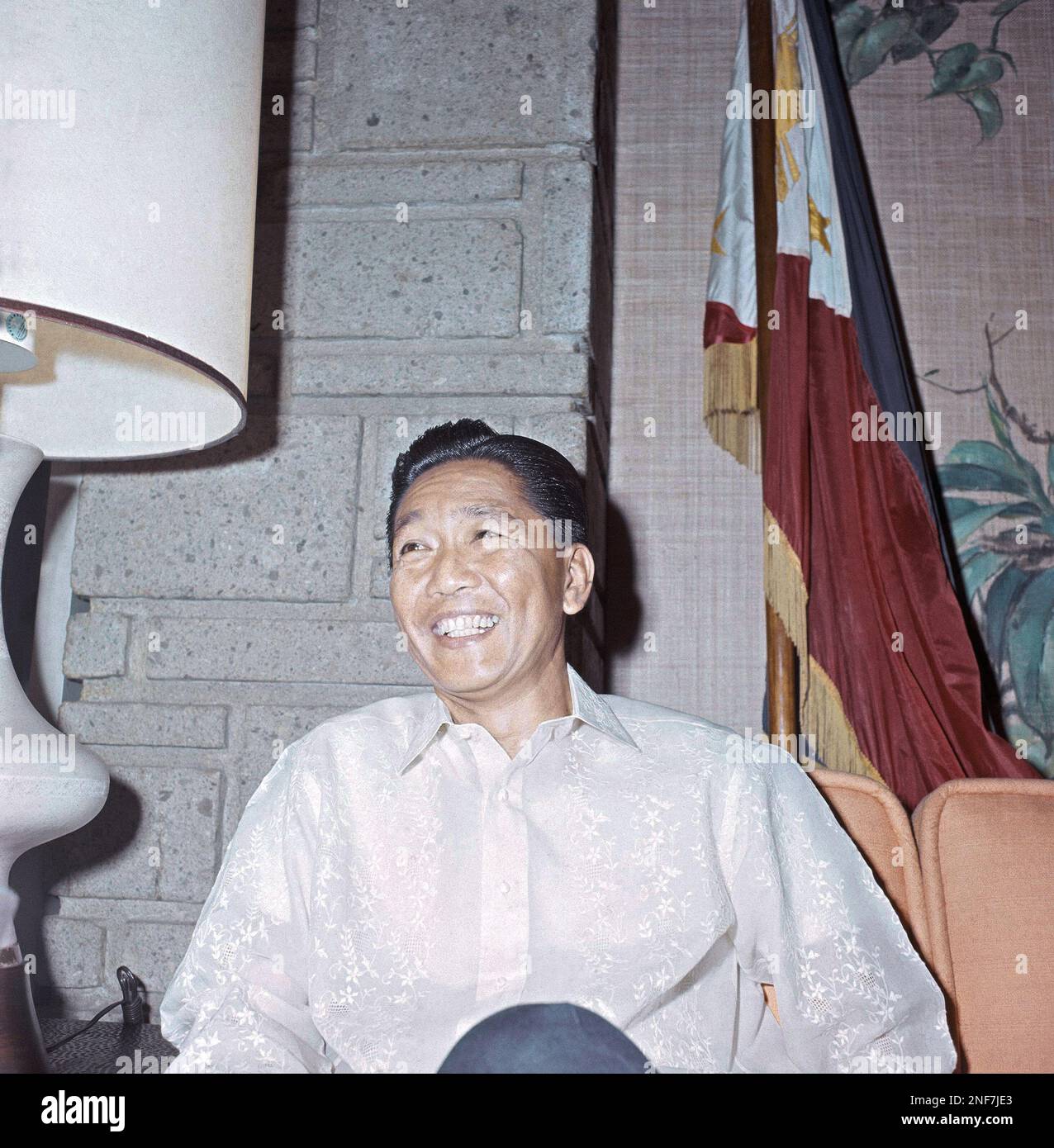 President Ferdinand Marcos poses, Nov. 22, 1965, Manila, Philippines ...
