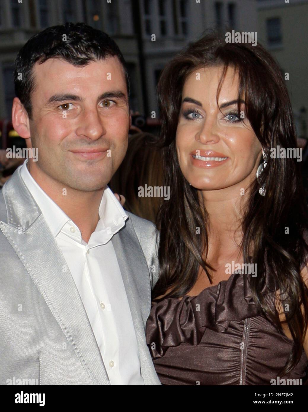 Retired British boxer Joe Calzaghe and his girlfriend Jo-Emma Lavin ...