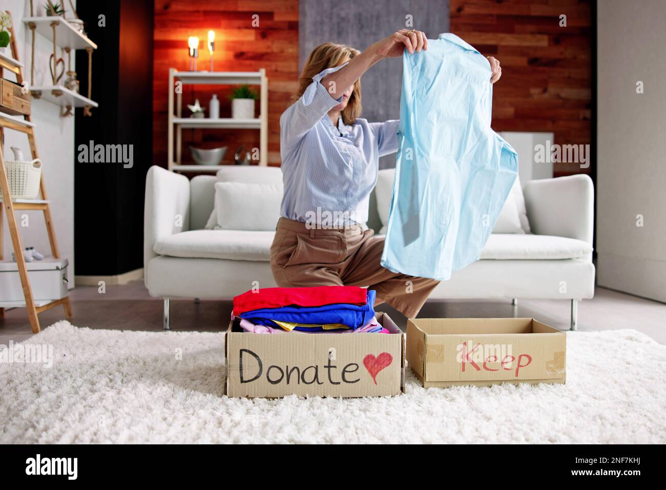 Donating Old Clothes Hi Res Stock Photography And Images Alamy