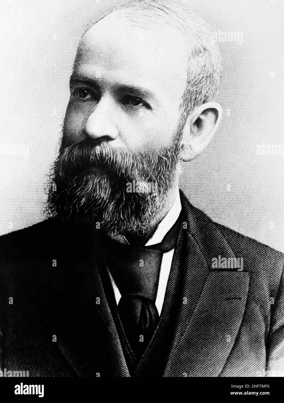 American financier and railroad developer Jay Gould is shown in an ...