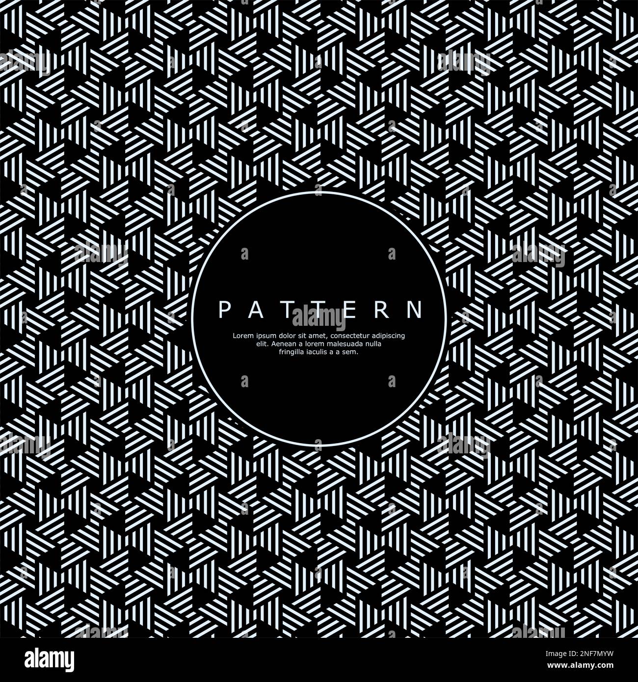 Modern minimalist black and white line triangle abstract pattern design ...