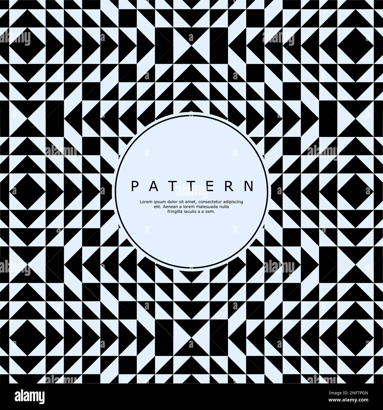 Modern minimalist black square triangle abstract seamless pattern ...