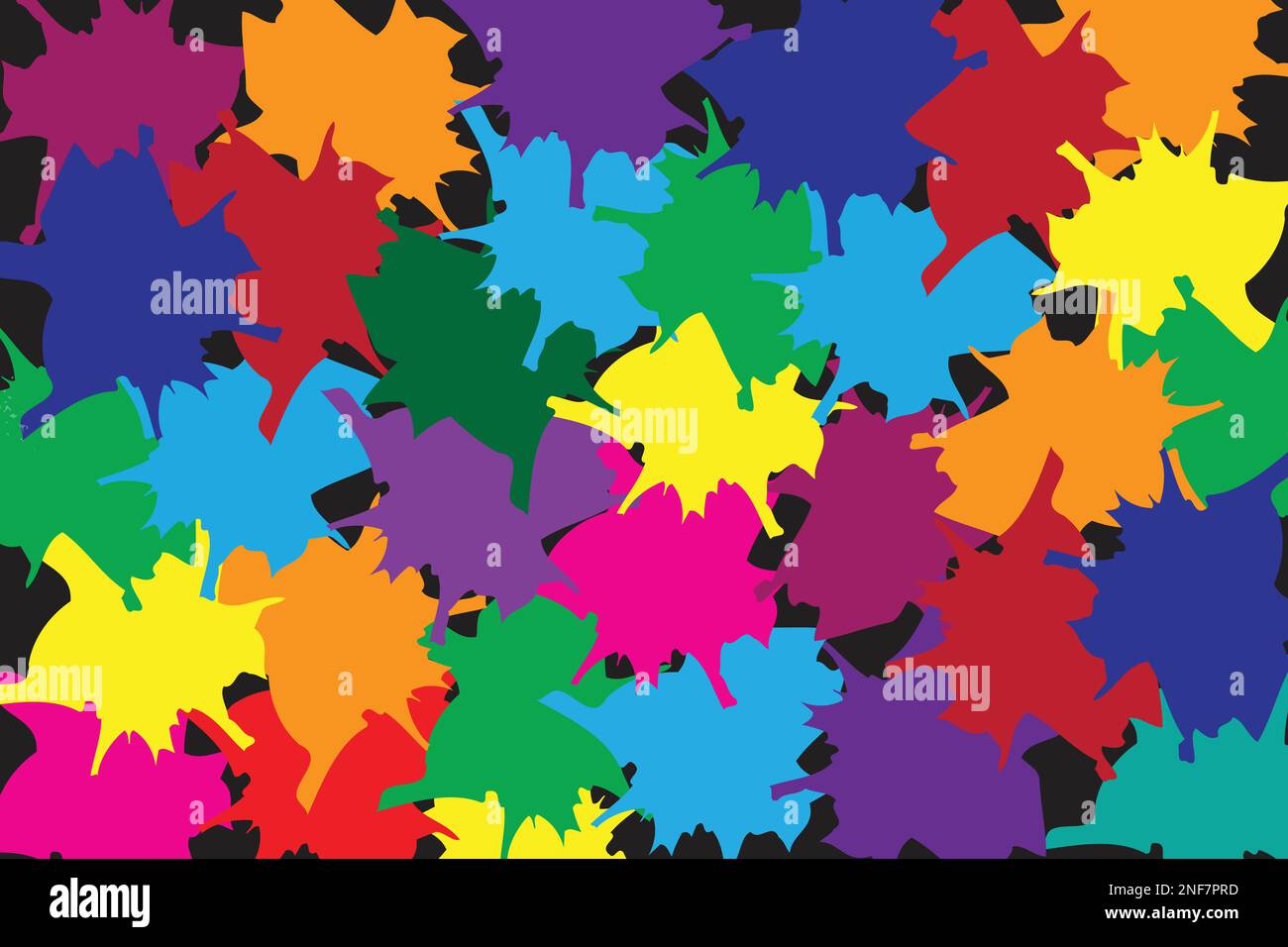 Colourful splashes pattern, vector background for print decoration ...