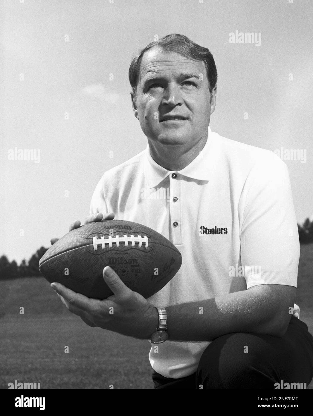 Coach Chuck Noll, - Pittsburgh Steelers, in July 1971. (AP Photo Stock ...