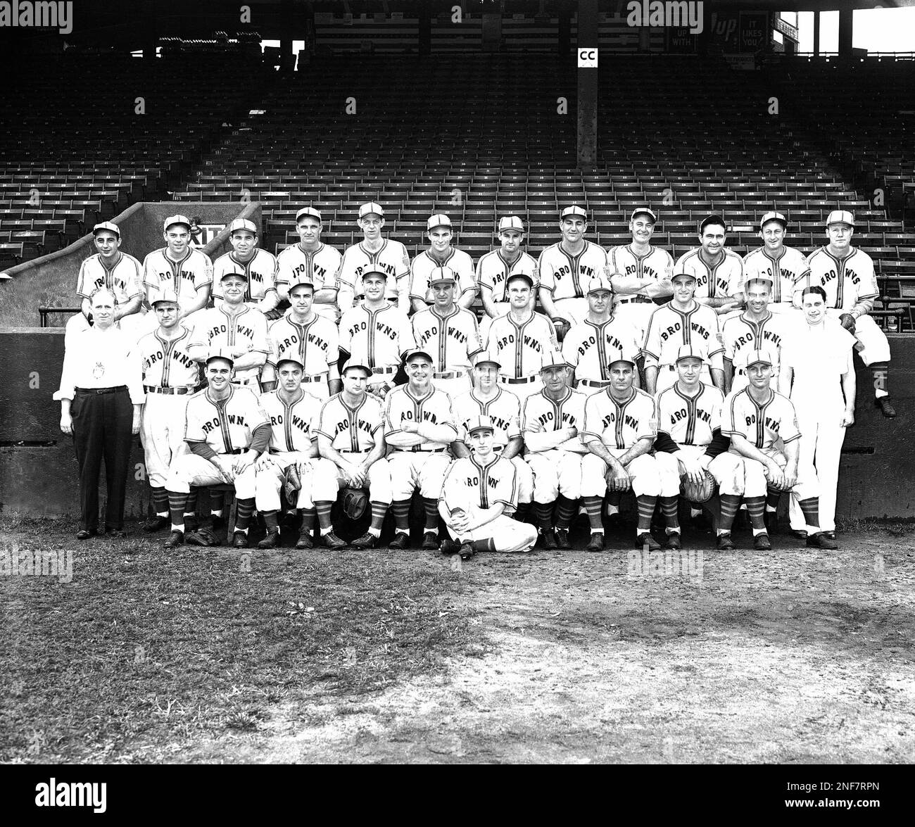 The St. Louis Browns, who clinched their first pennant in the history ...