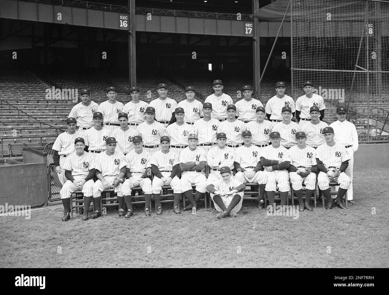 The New York Yankees, American League champions, are shown, Sept. 23 ...