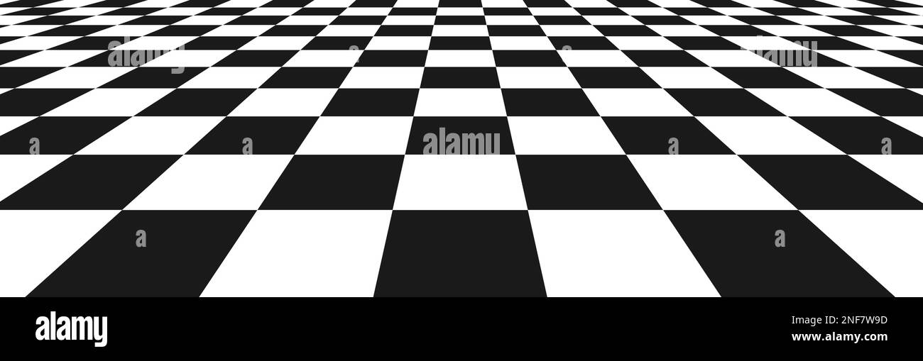 Chess perspective floor background. Black and white chessboard ...