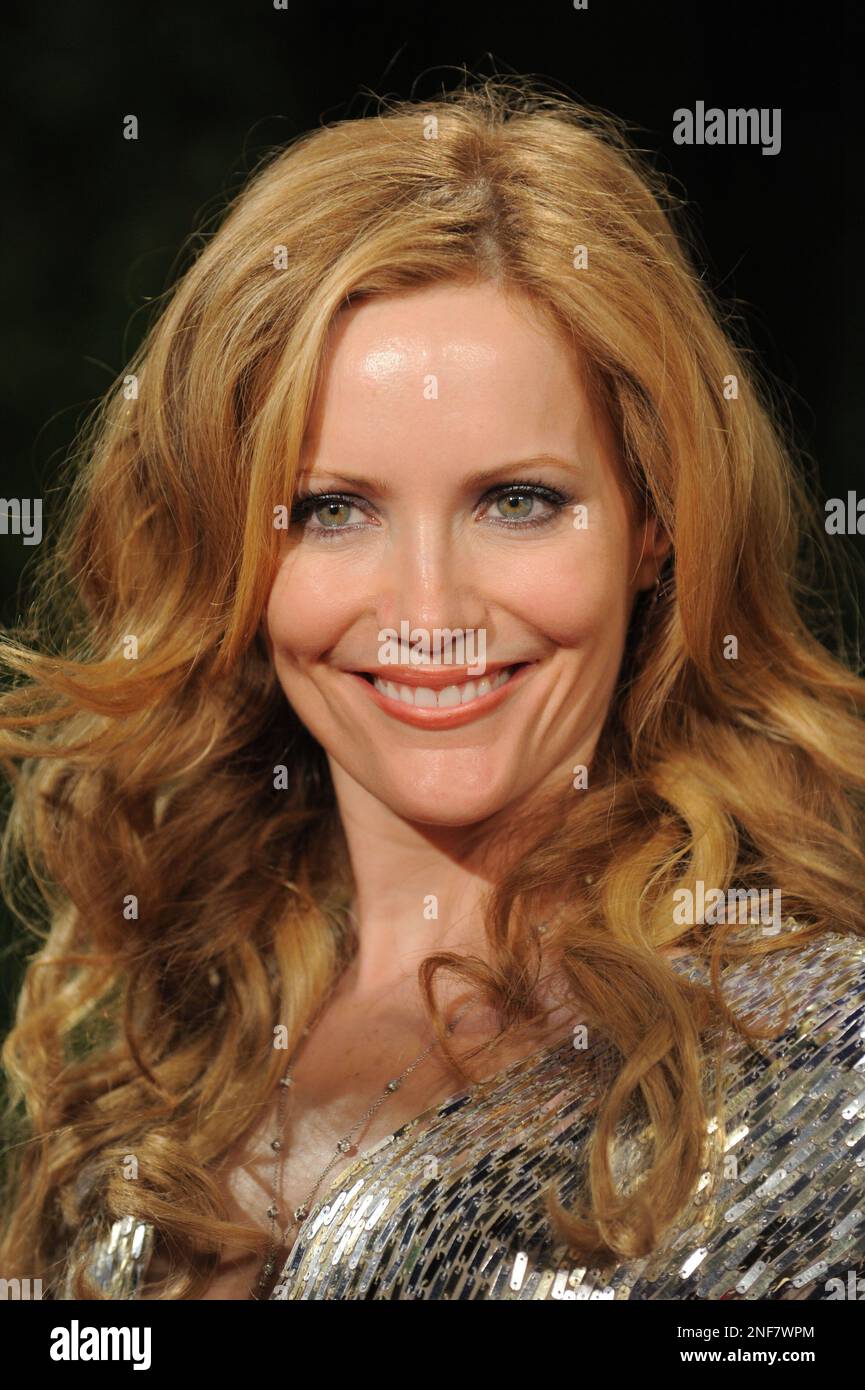 Leslie Mann arrives at the Vanity Fair Oscar party on Sunday, Feb. 22 ...