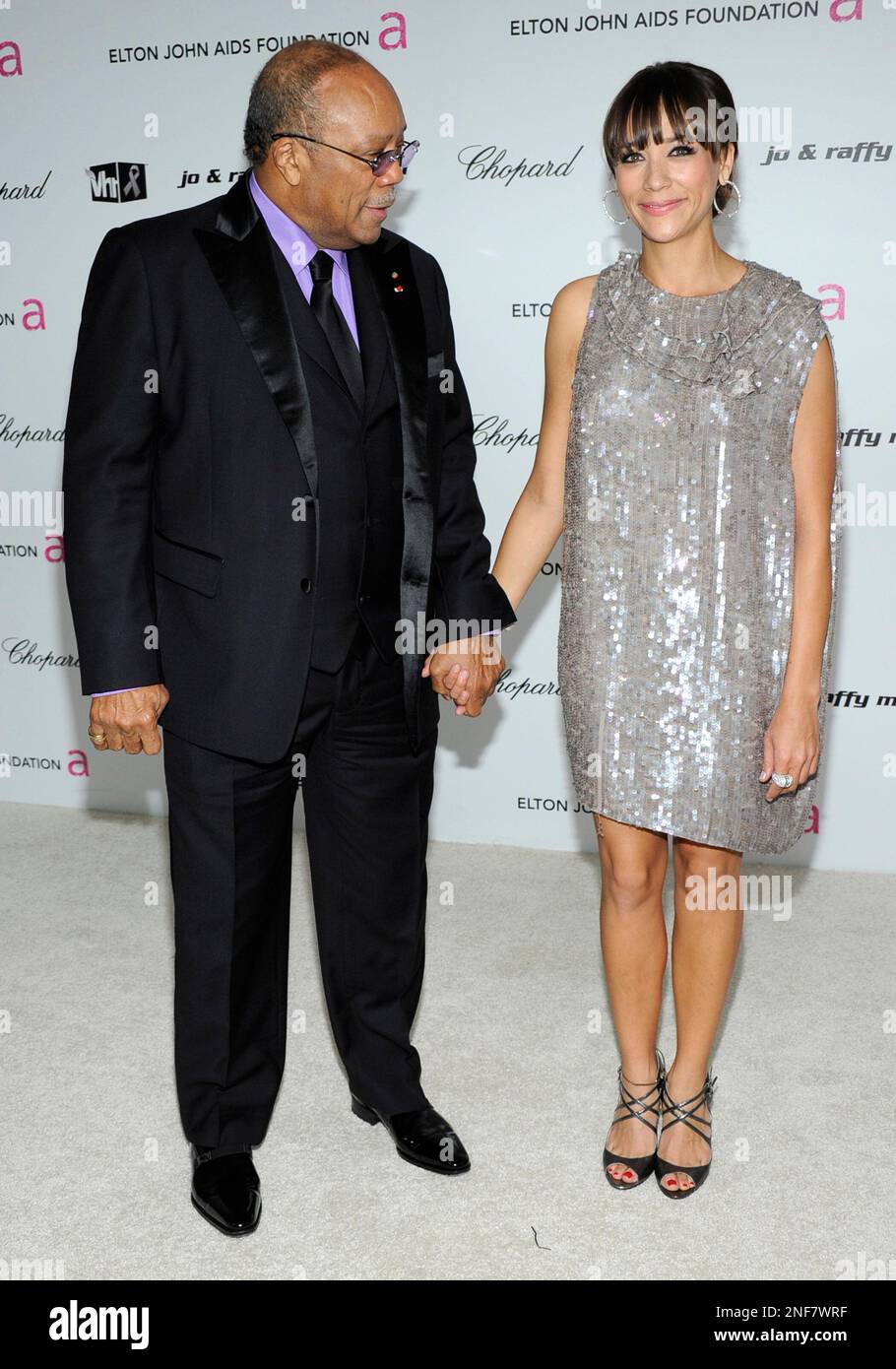 Actress Rashida Jones, right, and her father, music producer Quincy ...