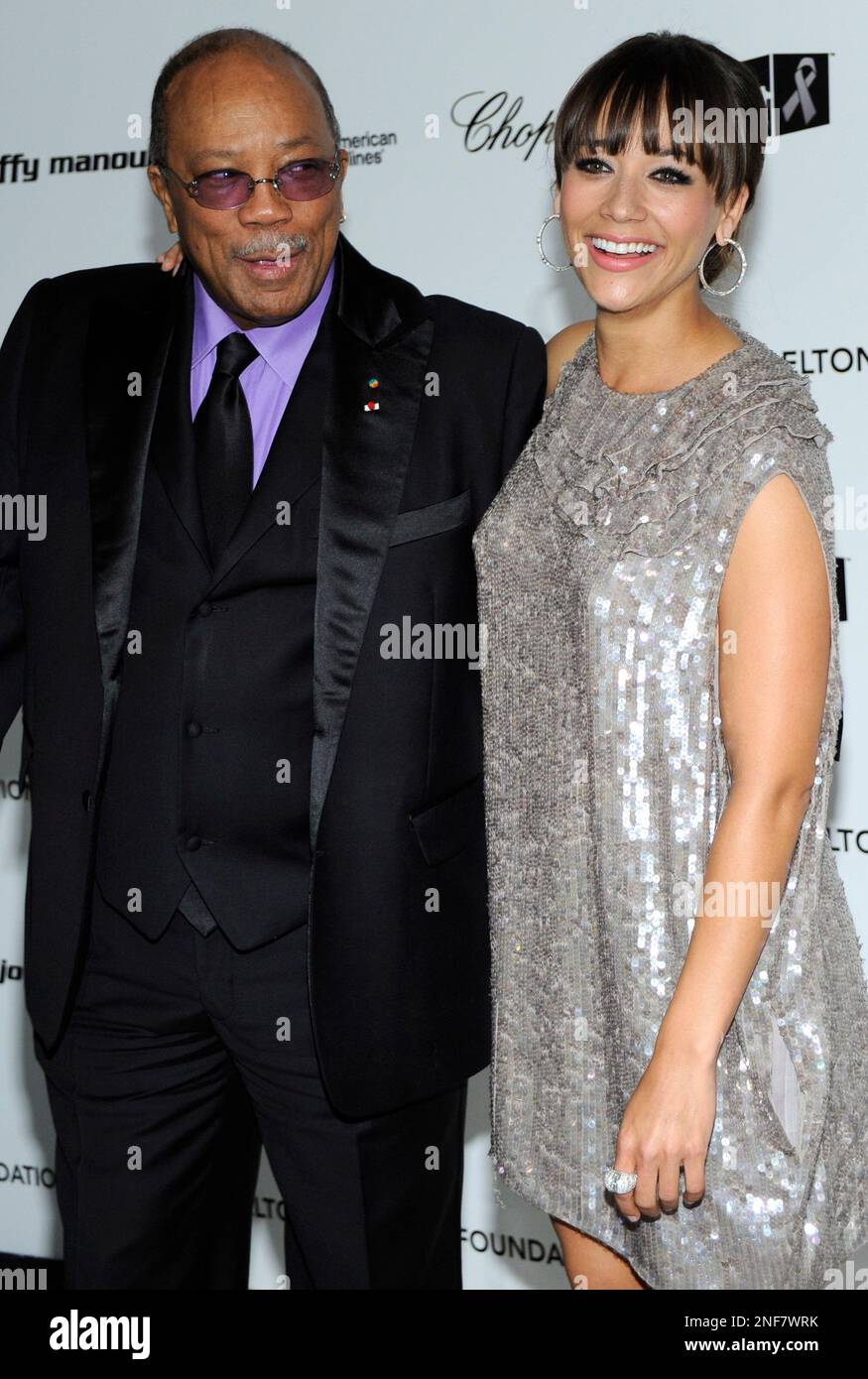 Actress Rashida Jones, right, and her father, music producer Quincy ...