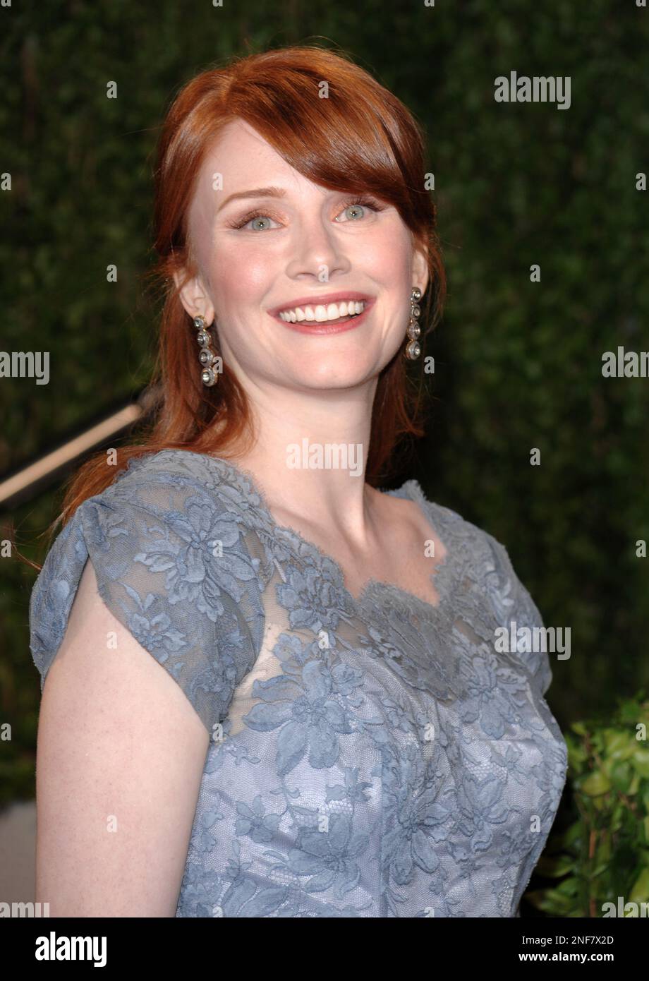 Actress Bryce Dallas Howard arrives at the Vanity Fair Oscar party on ...