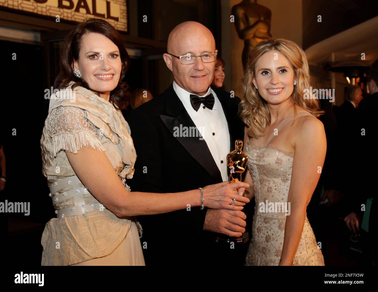 Heath Ledger's mother Sally Bell, from left, father Kim Ledger and ...