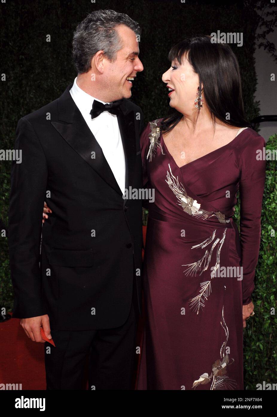 Actress Anjelica Huston arrives with her half brother Danny Huston at ...