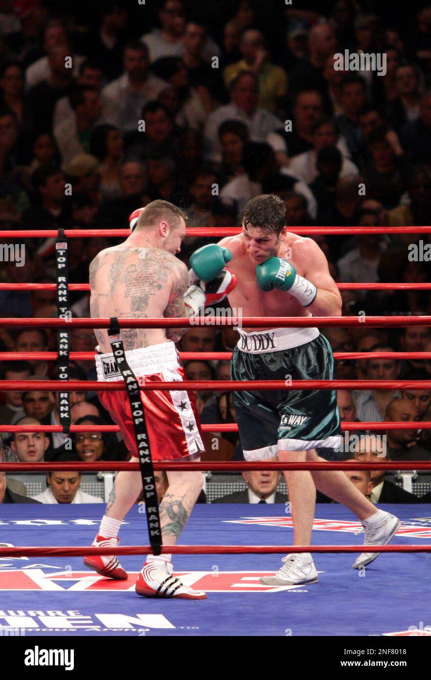 John Duddy, right, of Ireland, in action against Matt Vanda during ...