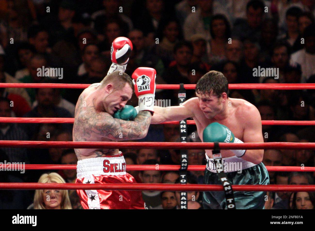 John Duddy, right, of Ireland, in action against Matt Vanda during ...
